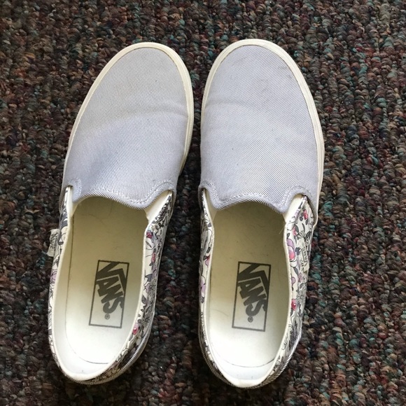 Vans | Shoes | Flowered Vans | Poshmark